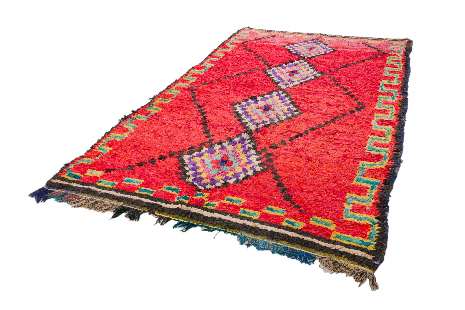Marockansk Boucherouite-matta 310 x 170 cm