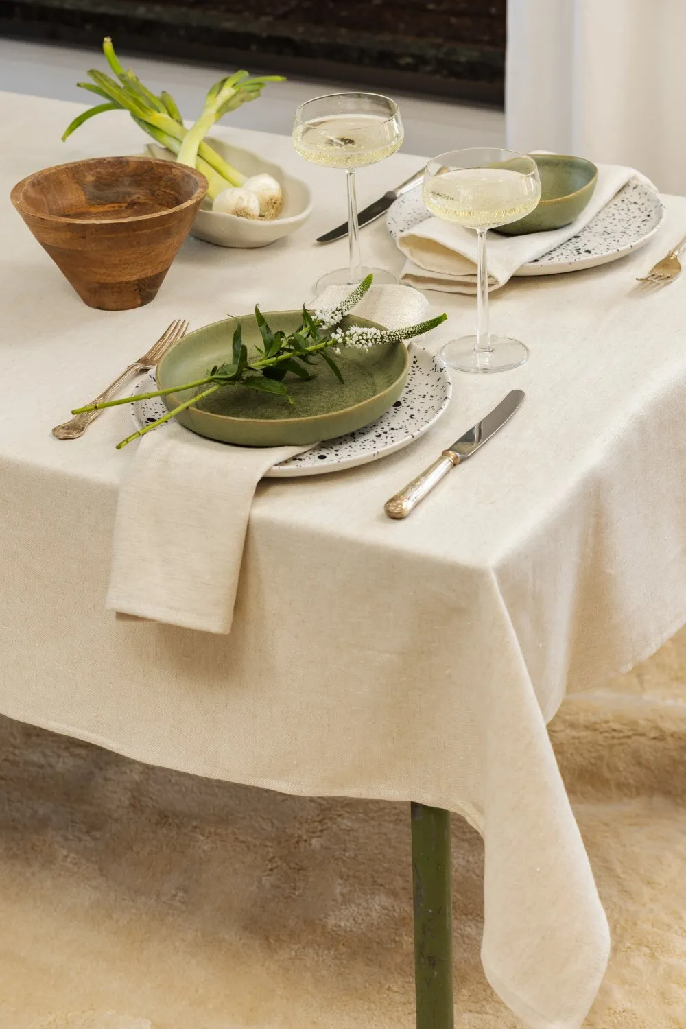 Dukar - Linneduk Astrid (vit) - Trendcarpet.se